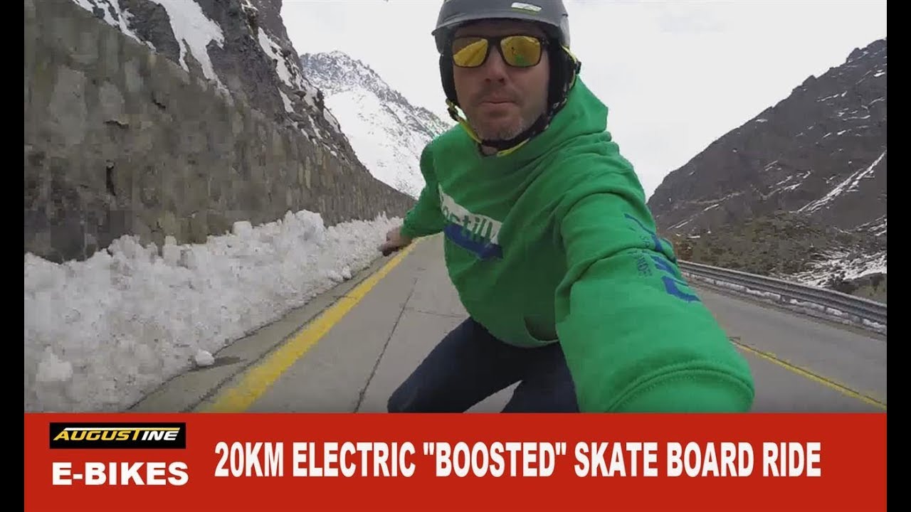 20km Electric "Boosted" Skate Board Ride through 30 switchbacks, Chile ...