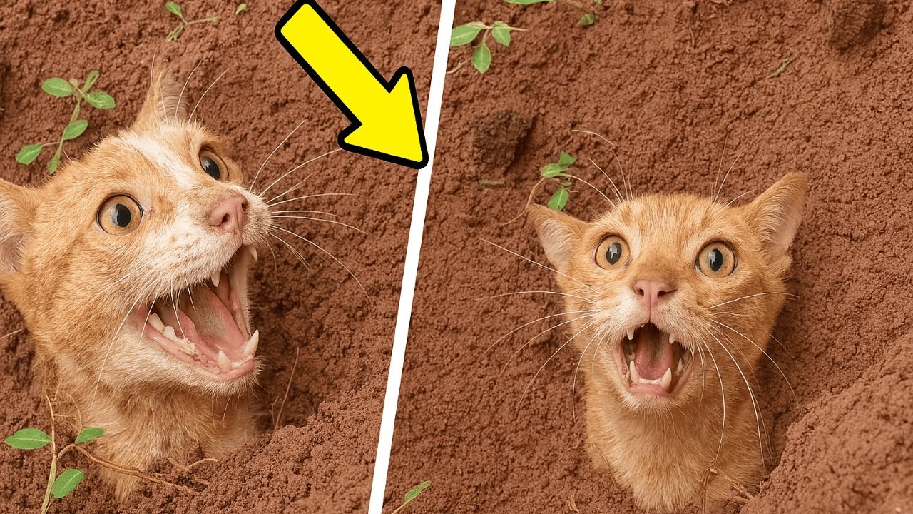 Man dug out a cat from the ground, but what he found next to it shocked ...