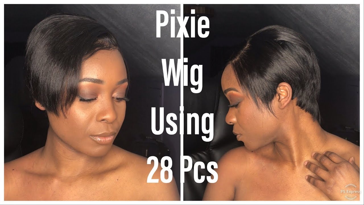 DIY Pixie wig|27 pcs & Frontal - YouTube