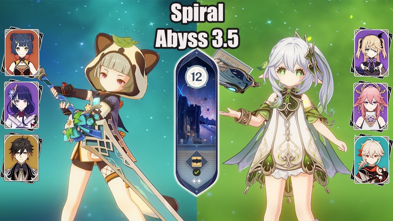 C6 Sayu Raiden Rolling Thunderfire And C1 Nahida Spread Floor 12 SPIRAL ...