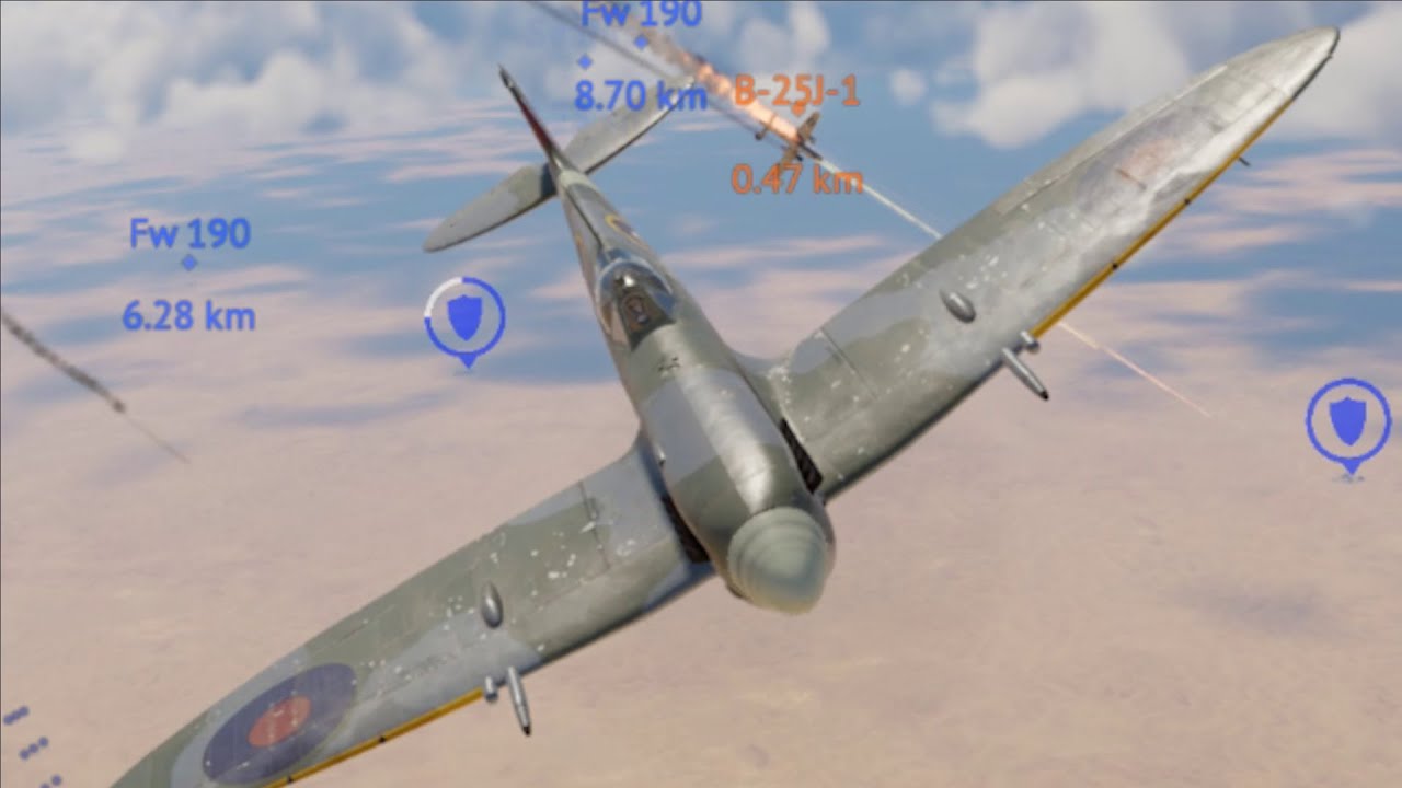 Spitfire F Mk IX in the desert, also Bf 109 F-4 and Bf 109 F-2 (War ...