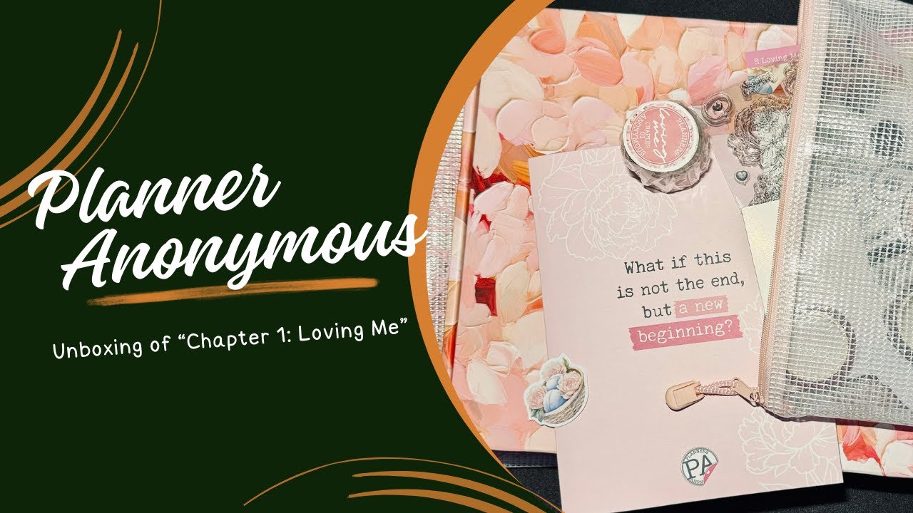 Planner Anonymous Chapter 1 unboxing - YouTube