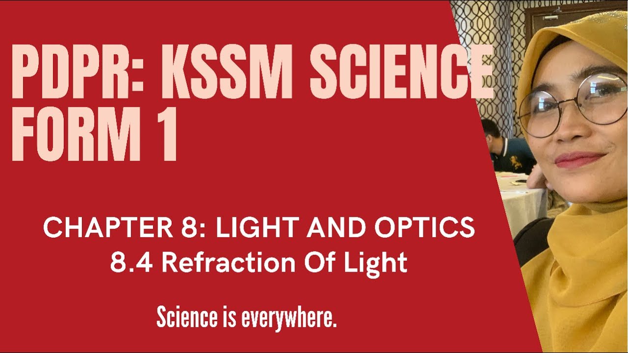 SCIENCE FORM 1: 8.4 REFRACTION OF LIGHT - YouTube