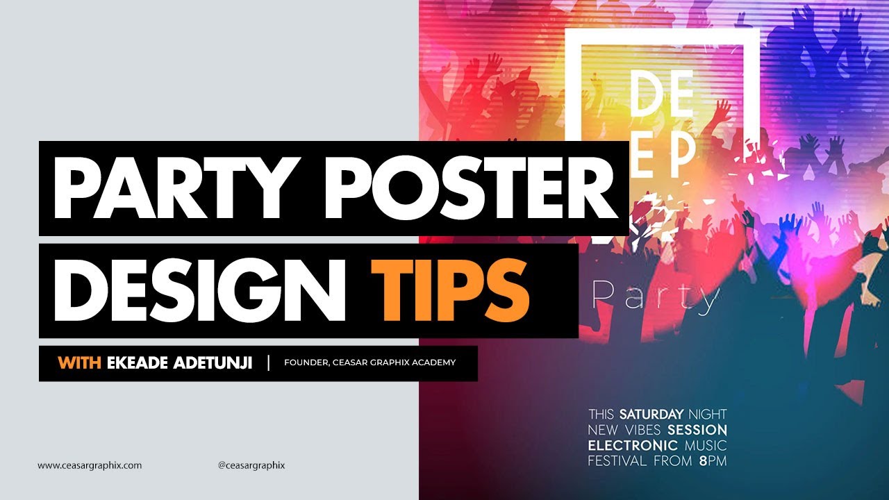 Must Know Party Poster/ Flyer Design Tips 🔥💯💥 - YouTube