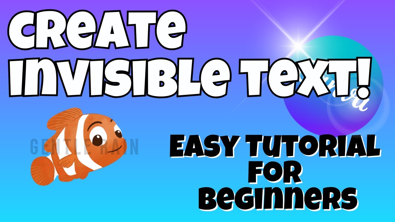Create Invisible Text Effect with Fish Swimming Background - YouTube