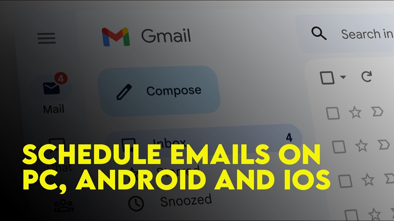 How to Schedule Emails On PC, Android and iOS? - YouTube