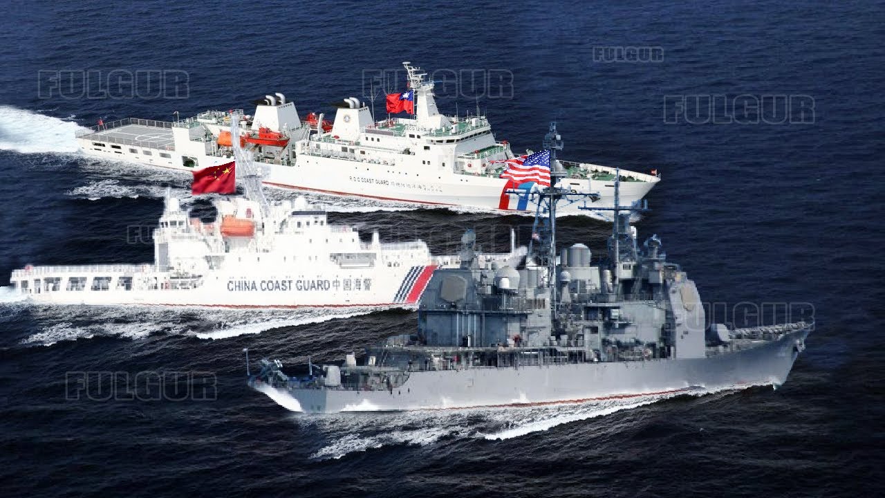 US and Taiwan intercept and chase Away Chinese Ships Near Pratas Island ...