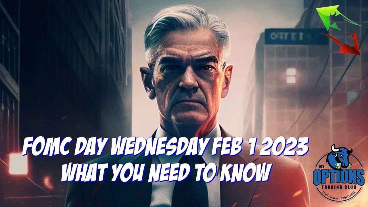 💲 FOMC Day Wednesday FEB 1 Watch | What Options Traders Need To Know 🤑 ...