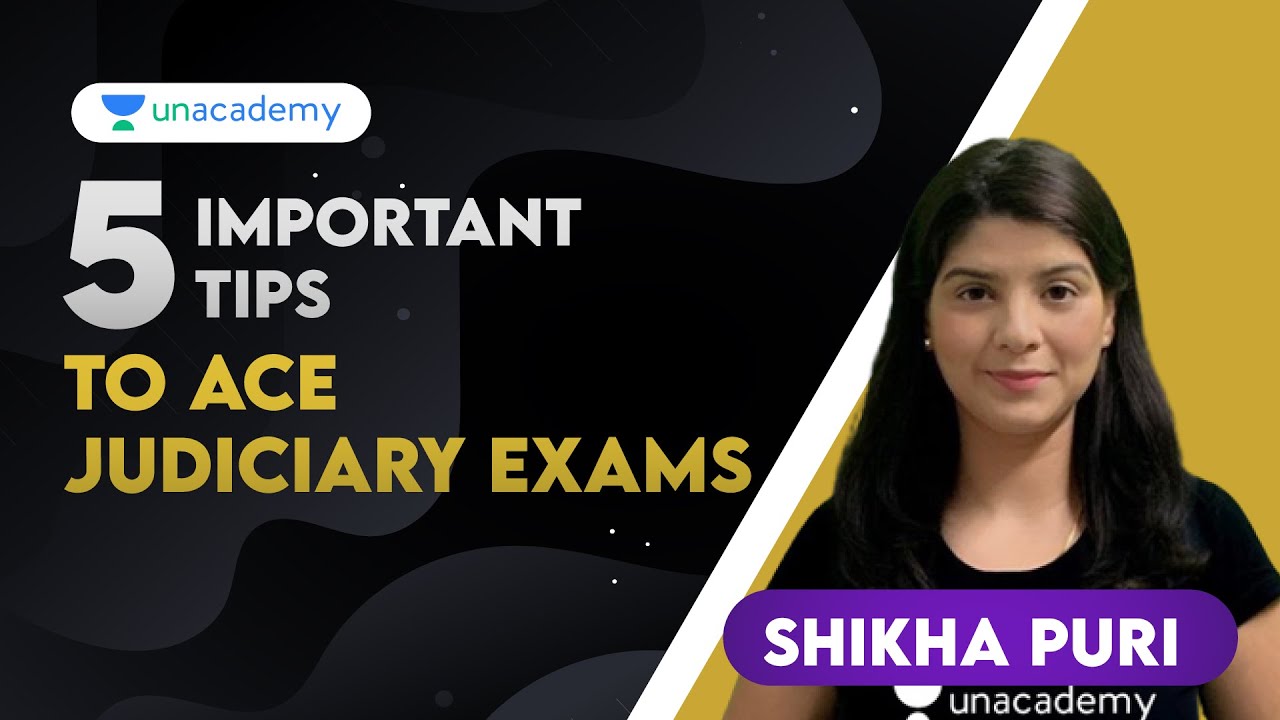 5 IMPORTANT TIPS TO KNOW FOR ACING JUDICIARY EXAMS LIKE A PRO ! | SHIKHA PURI EXCLUSIVE ! - YouTube