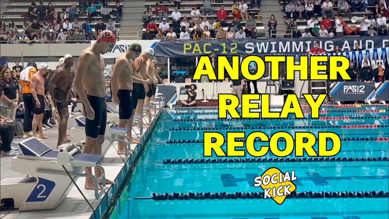 ASU Pac-12 Meet Record - 400 Medley Relay 3:01.39, 2023 Pac-12s - YouTube
