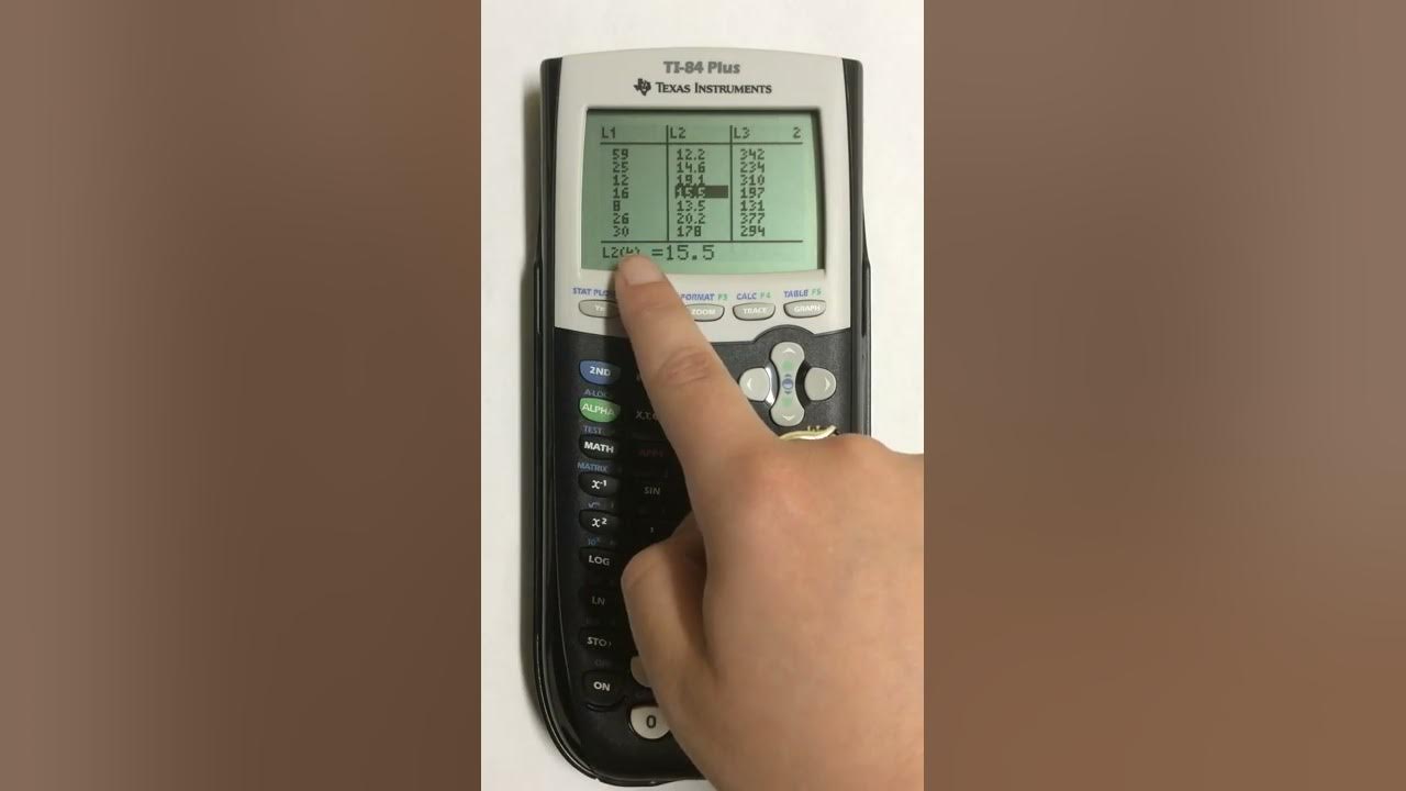 Deleting Numbers in a List in TI 84 Graphing Calculator - YouTube