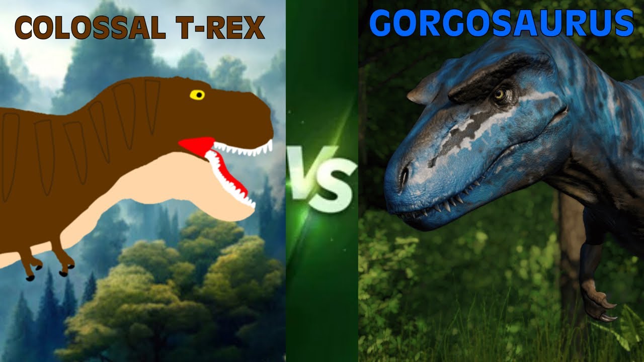 Colossal T-Rex vs Gorgosaurus | Colossal T-Rex vs Dinosaurs [S1E2 ...
