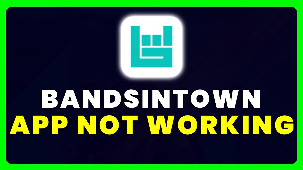 Bandsintown App Not Working: How to Fix Bandsintown App Not Working - YouTube