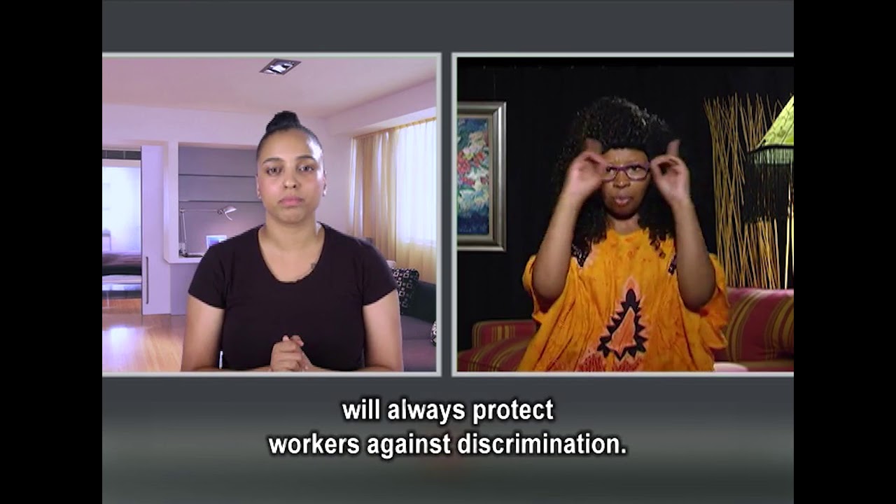 South African Sign Language Lessons - Workplace Discrimination - YouTube