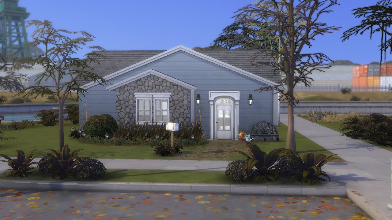 Cute Base Game House | The Sims 4: Speed-Build - YouTube