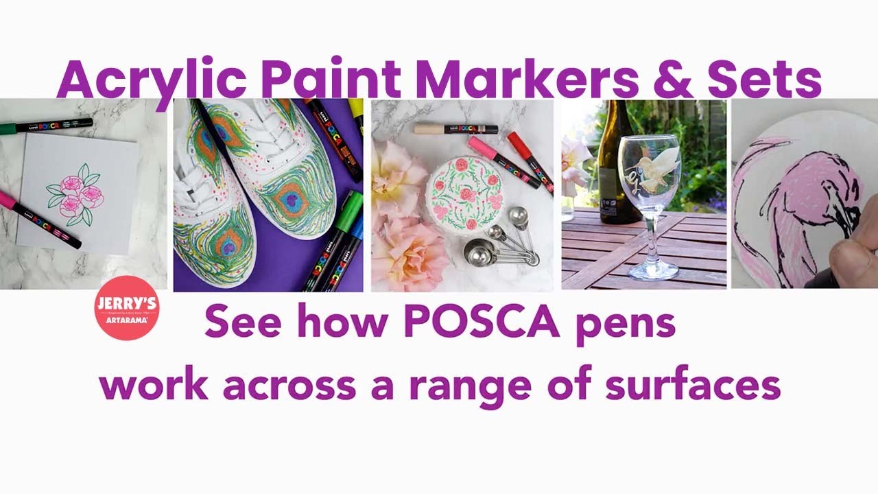 Posca Acrylic Paint Markers - How To Use - YouTube