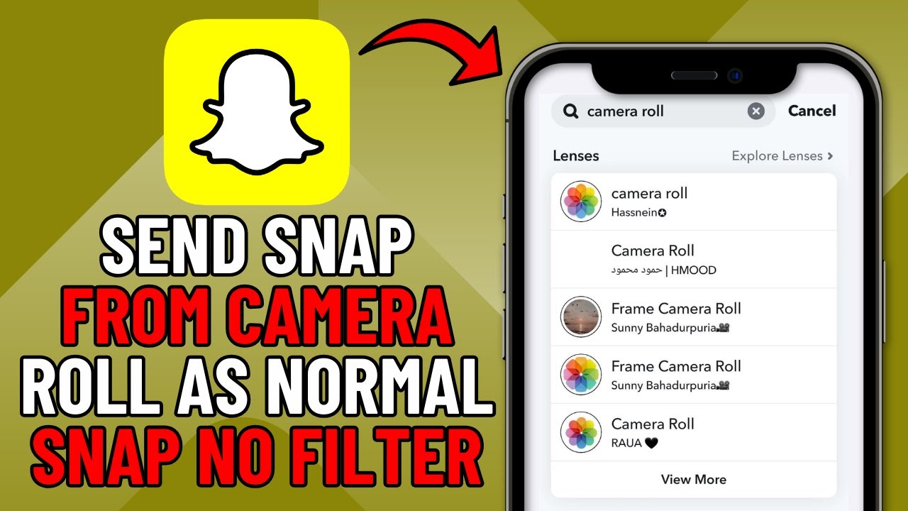 How To Send Snap From Camera Roll as Normal Snap (2026) - YouTube