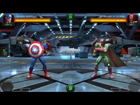 MARVEL Contest Of Champions - BATTLE 2 STAR CAPTAIN AMERICA Vs VISION # ...