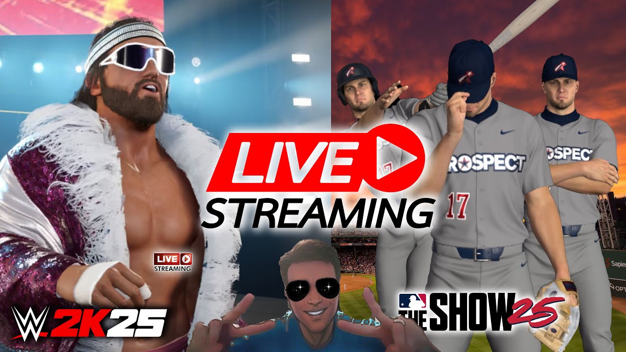 Playing MLB The Show 25, Then Getting SLAMMED Through Tables in WWE ...