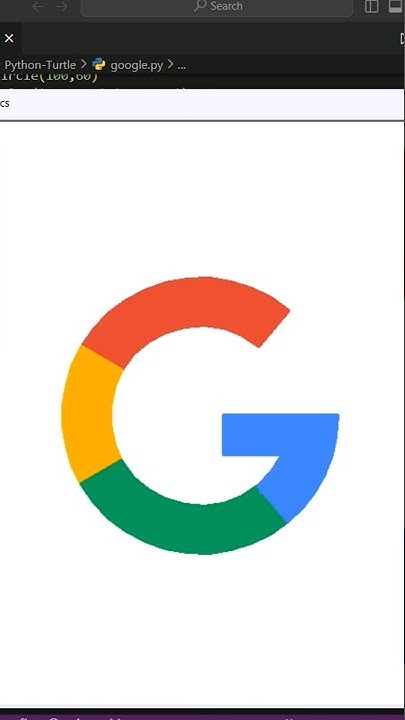 How to make a Google logo using python #shorts #python #pythonprogramming #google - YouTube