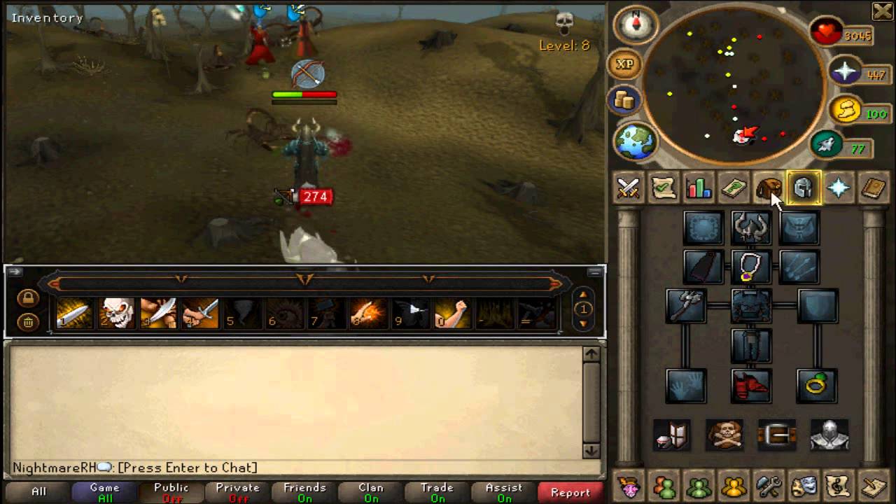 Runescape's NightmareRH & Chris Archie Duel Pking Ownage! - YouTube