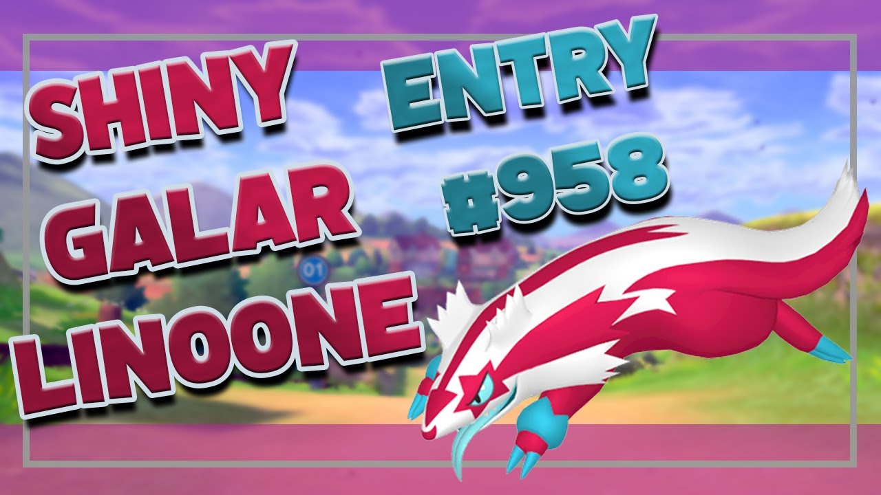 Shiny Galar Linoone from SWSH Home Resets! Shiny Living Dex #958! - YouTube