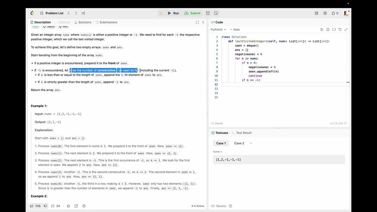 Last Visited Integers - YouTube