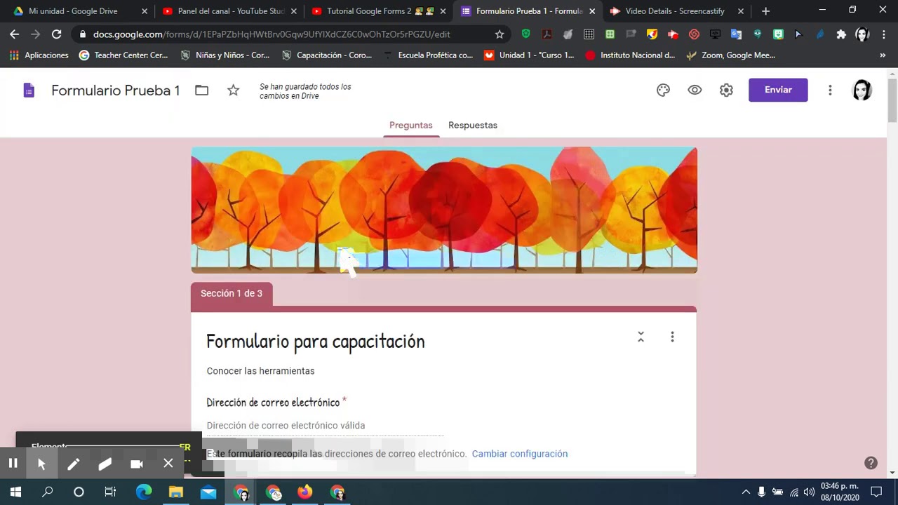 Tutorial Google Forms 👩‍🏫👨‍🏫 ¿Cómo insertar títulos e imágenes en un ...