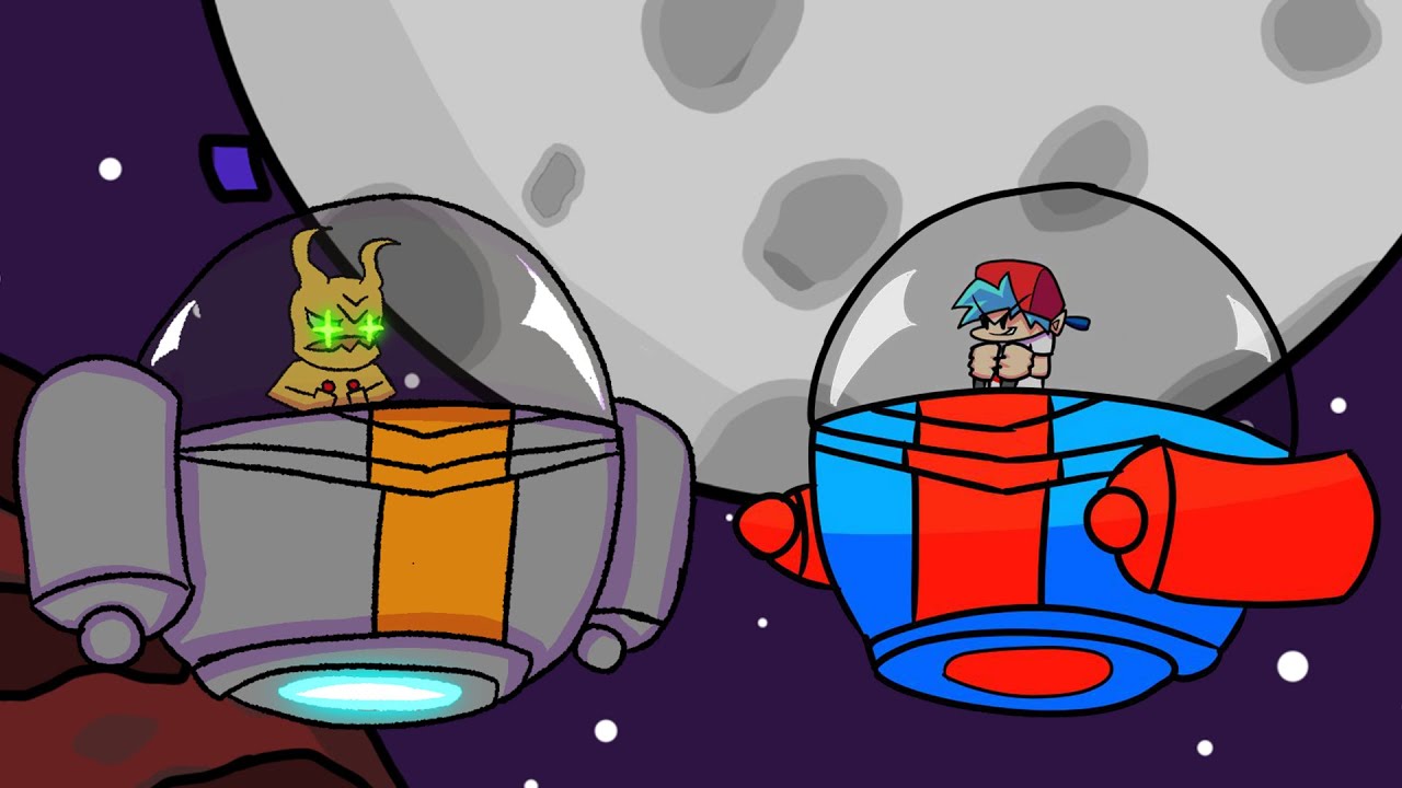 FNF SPACESHIP BATTLE - vs Allyemid (FNF Mods) - YouTube