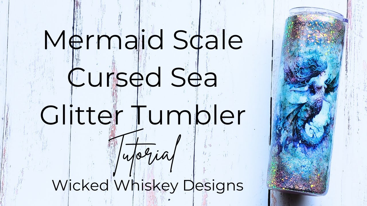 Mermaid Scale Color Shift Glitter Tumbler Tutorial: Create a mermaid ...