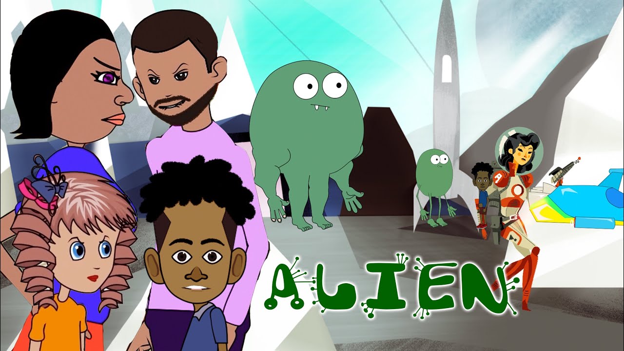 ALIEN // FUNNY CARTOON 😂 😂 😂 AMU - YouTube