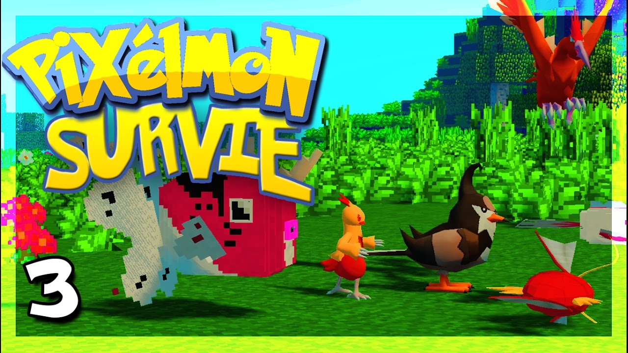 PIXELMON SURVIE - Ep.3 PREMIÈRE EQUIPE ! MOD MINECRAFT POKEMON (60fps ...