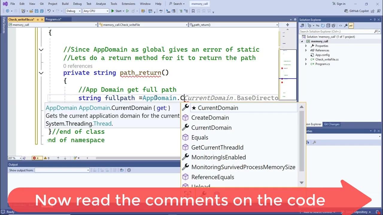 C# File Handling Tutorial | Create, Read, and Write to a Text File for Beginners [Memory recall ...