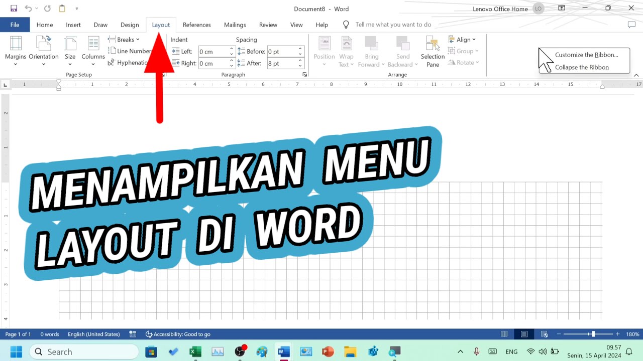 Cara Memunculkan Menu Layout di Microsoft Word (Beserta Cara ...