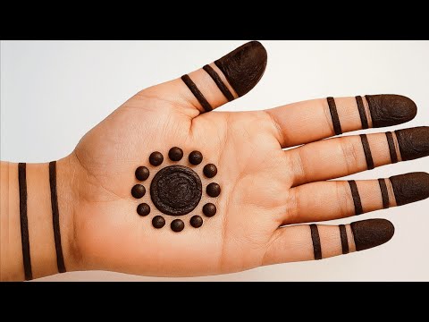 TEEJ special easy MEHNDI design front hand | Simple mehndi design | mehandi ka design| Mehndi design