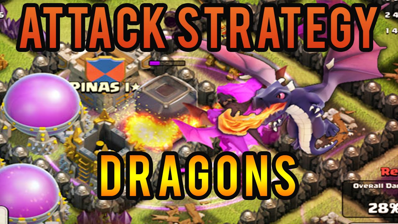 Clash of Clans | TH8 - Dragons Attack Strategy - YouTube