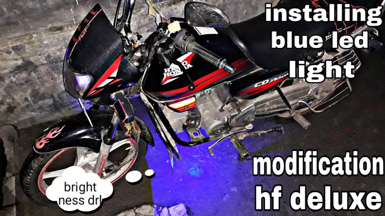 Installing blue LED light in HF Deluxe 2019 - YouTube
