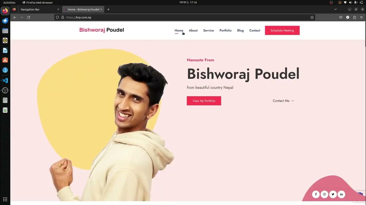 Simple Navigation Bar only using HTML CSS for Beginners. Day 18 - YouTube