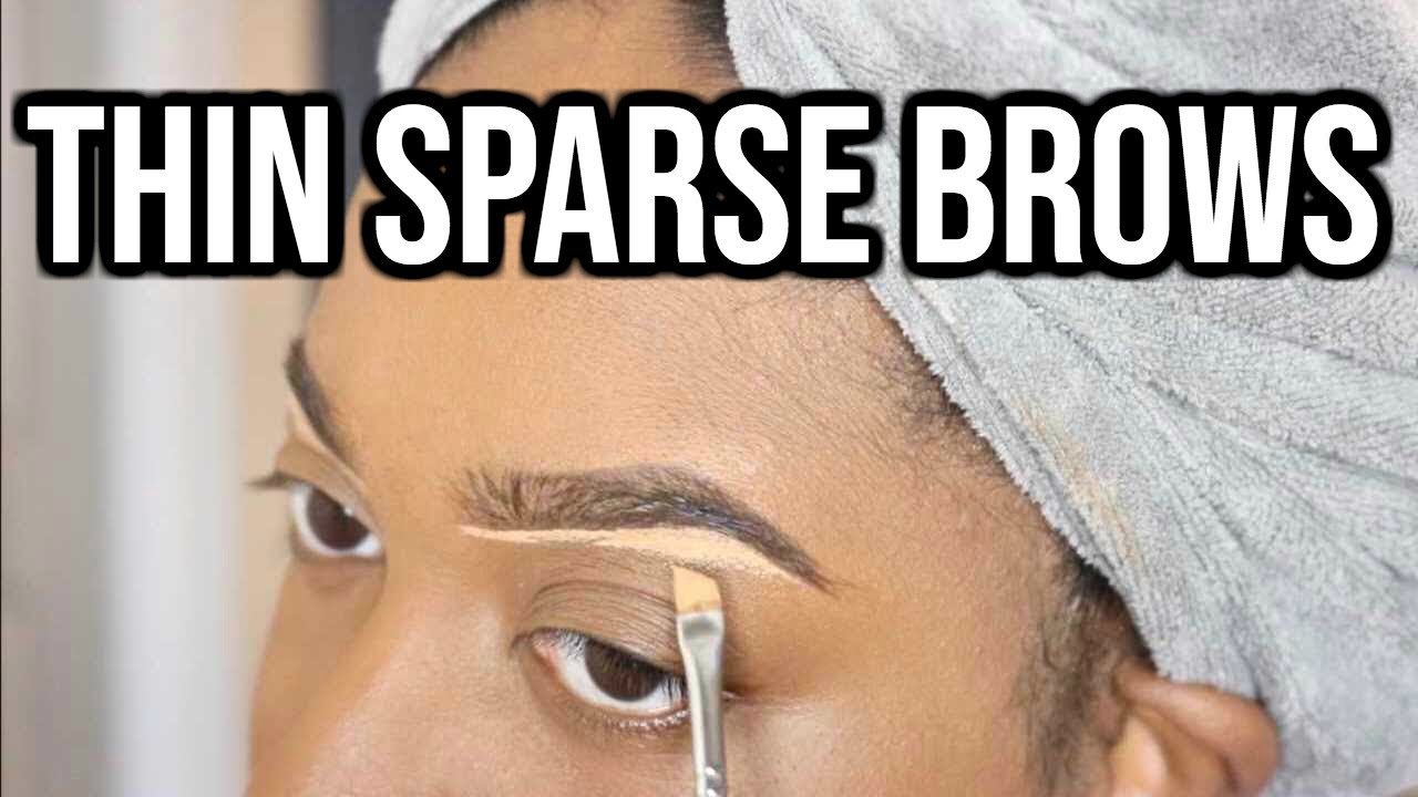 How To Fix Thin Sparse Brows // My Brow Routine 2018 - YouTube