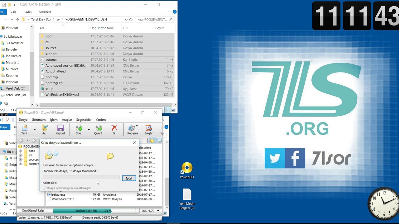 Win 10 özel drivers iso ya eklemek Poweriso ile kaydetmek 29 - YouTube