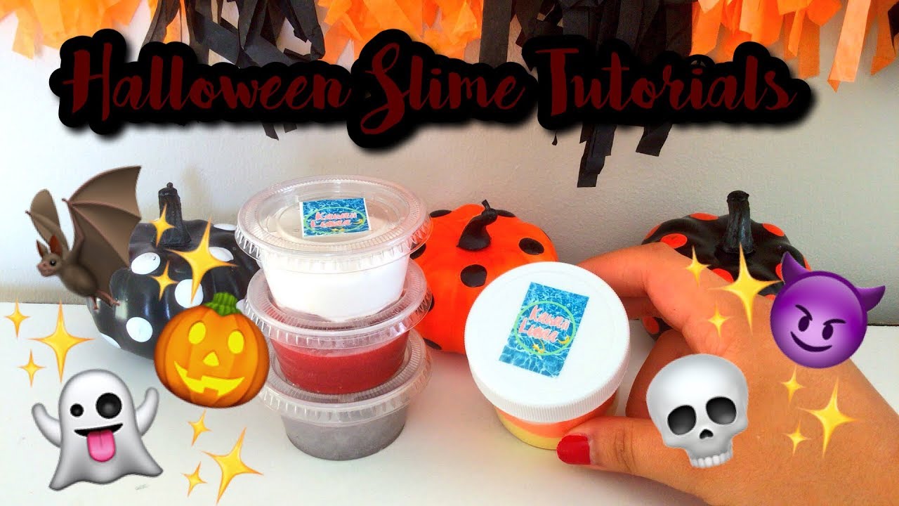 🦇Halloween Slime Tutorials🦇 - YouTube