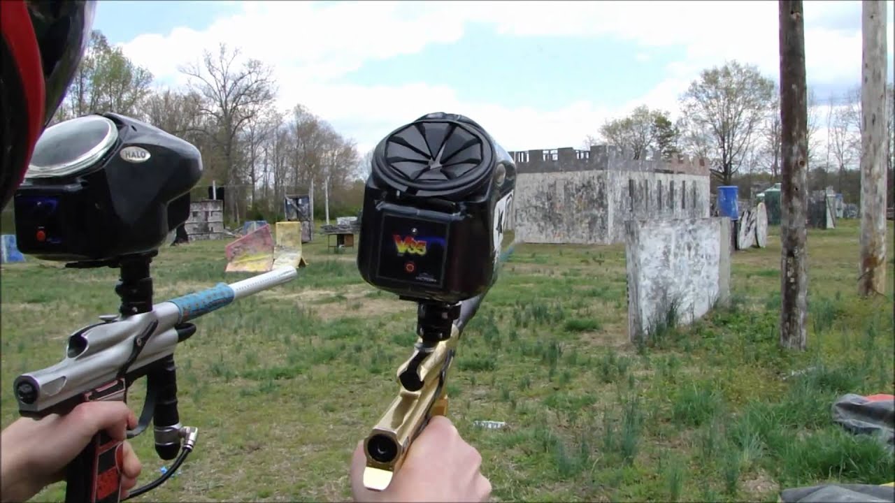 Me Shooting Akimbo Egos Paintball Guns - YouTube