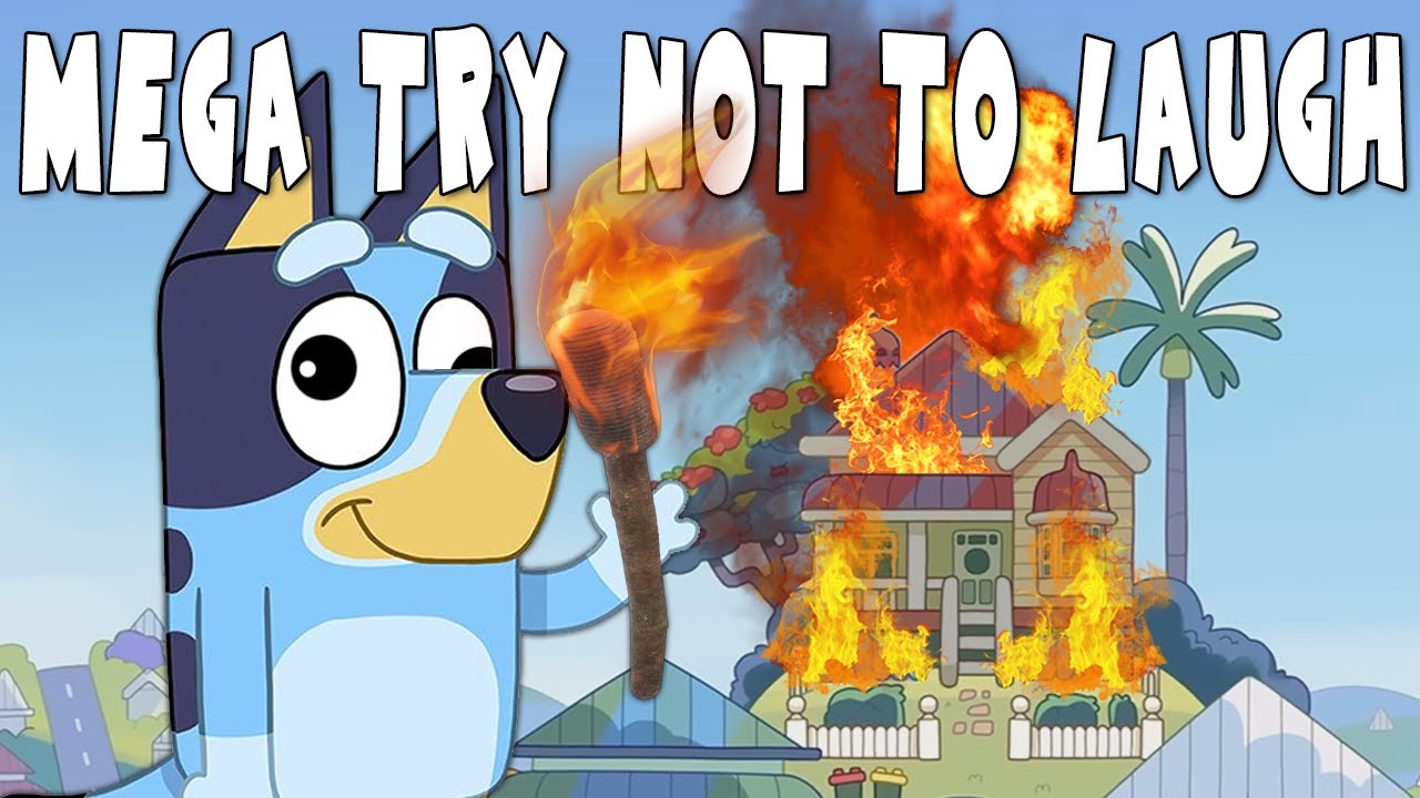 BLUEY MEGA TRY NOT TO LAUGH - YouTube