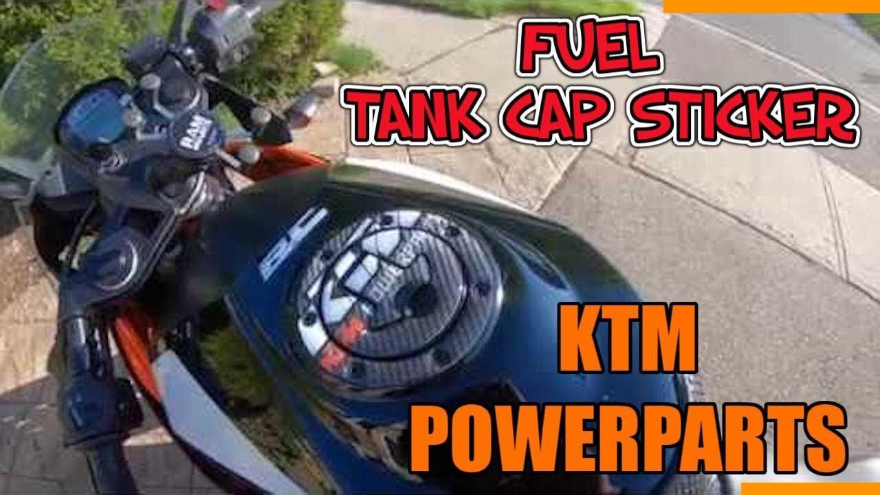 (Review) Fuel Tank Cap Sticker | KTM PowerParts — 2017 KTM RC 390 - YouTube