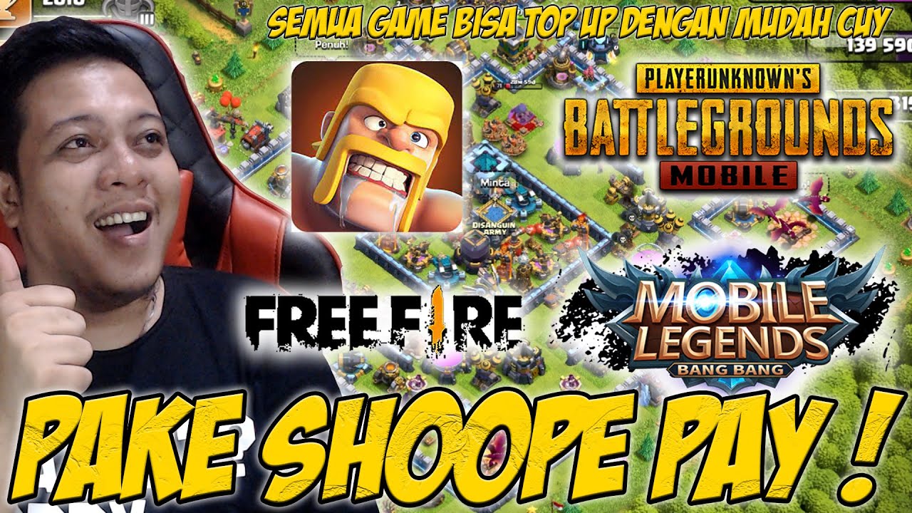 Cara Mudah Top up Gold Pass COC PUBG Free Fire Mobile Legends Dll Pake ...