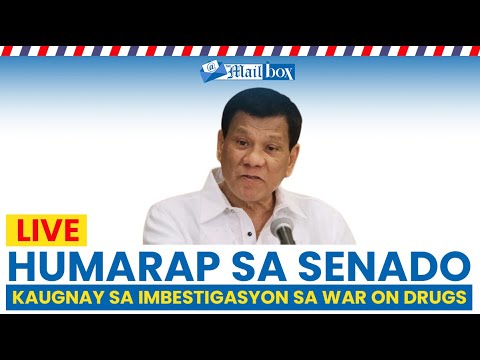 PRRD, HUMARAP SA SENADO | WAR ON DRUGS - YouTube