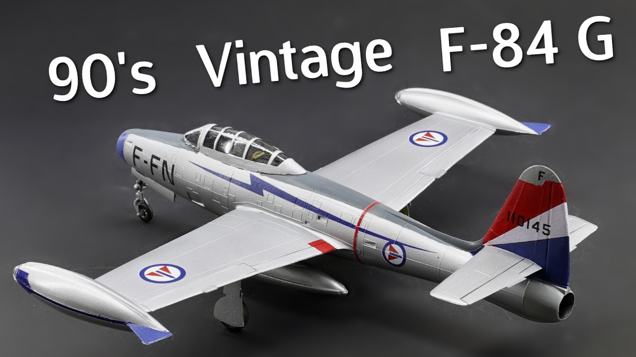 Vintage Build! Heller F-84G Thunderjet Plastic Model Kit in 1/72 Scale - Build & Review - YouTube