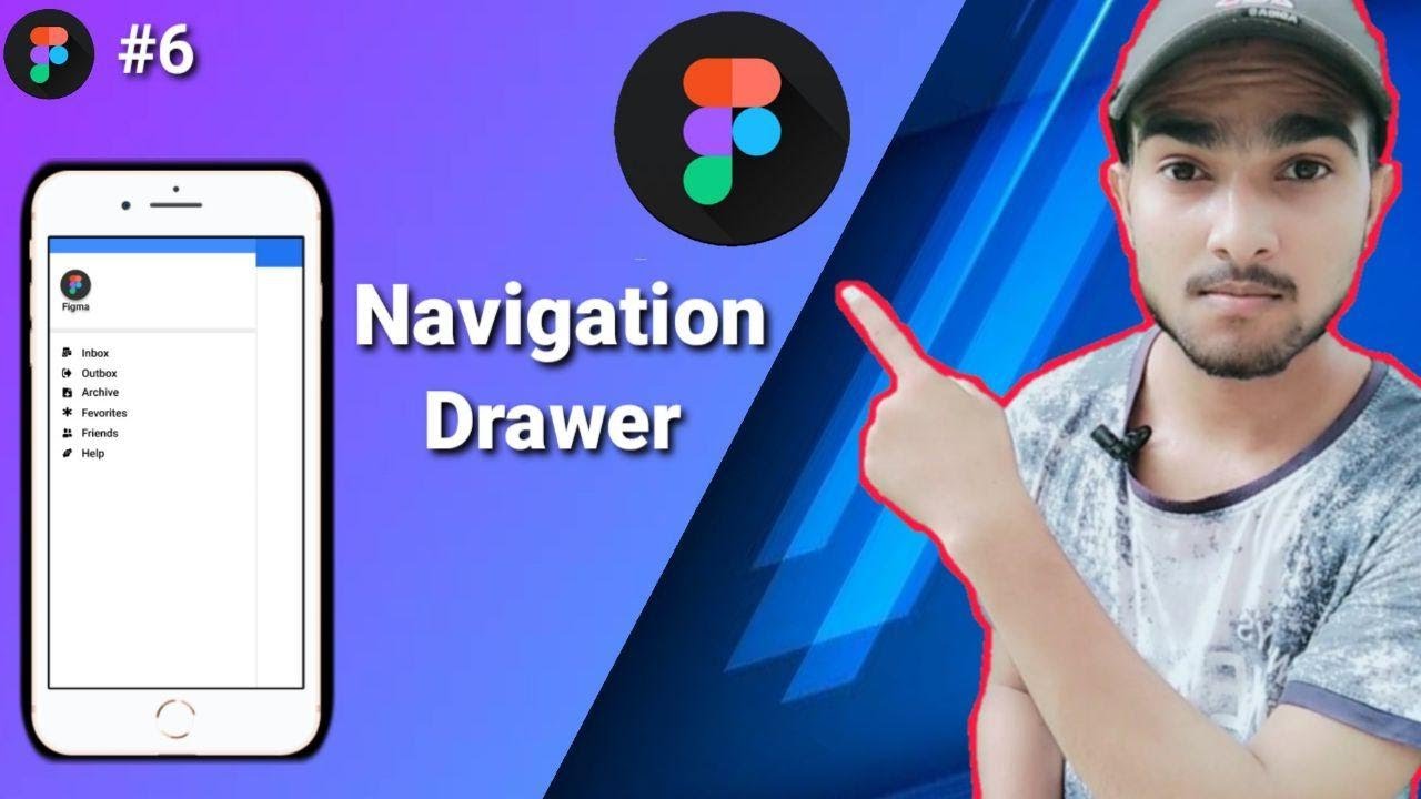 Figma Tutorial Part -6 | Navigation Drawer Page in Figma - YouTube