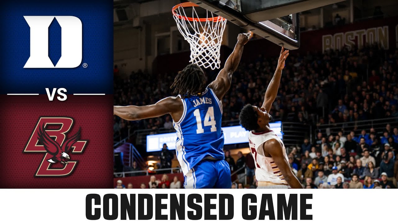 Duke vs. Boston College Condensed Game | 2024-25 ACC Men's Basketball ...