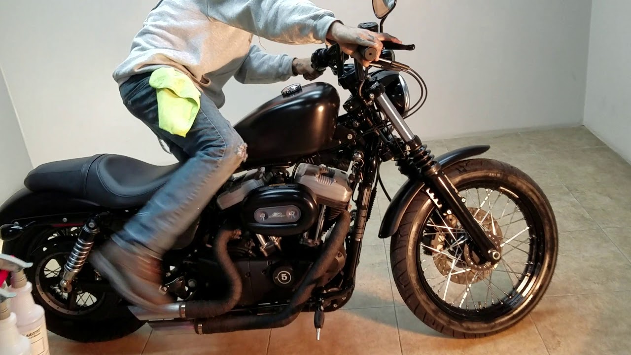 2009 Harley nightster 1200 w mods - YouTube
